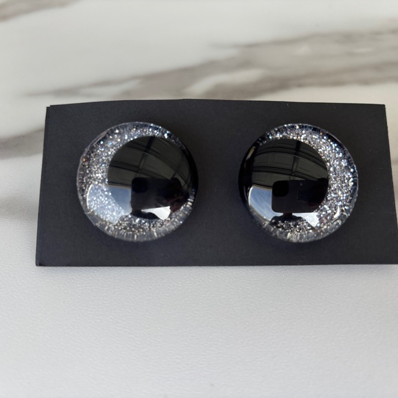 Other | Handmade Hand Painted 35mm Safety Eyes Silver | Poshmark